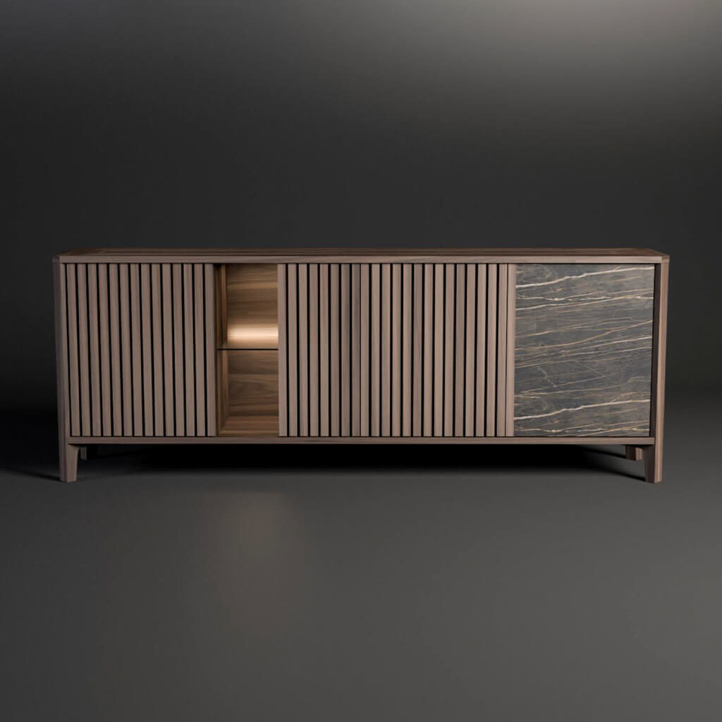 Buffet FLY - contemporain bois & céramique - VAZARD home