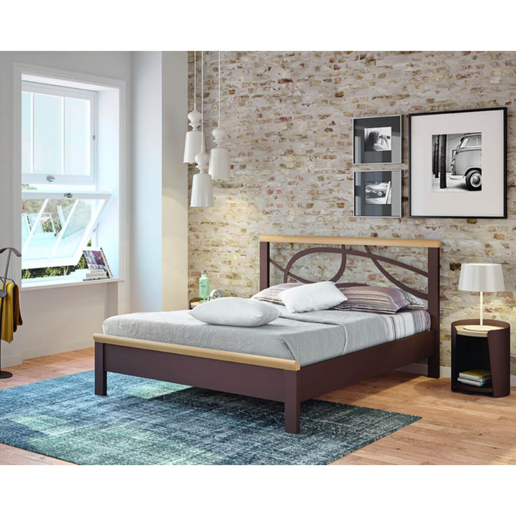 Lit bois et métal LAUREN - romantique - VAZARD home