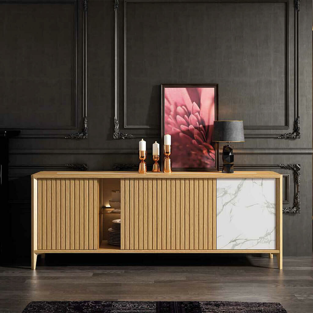 Buffet FLY - contemporain bois & céramique - VAZARD home