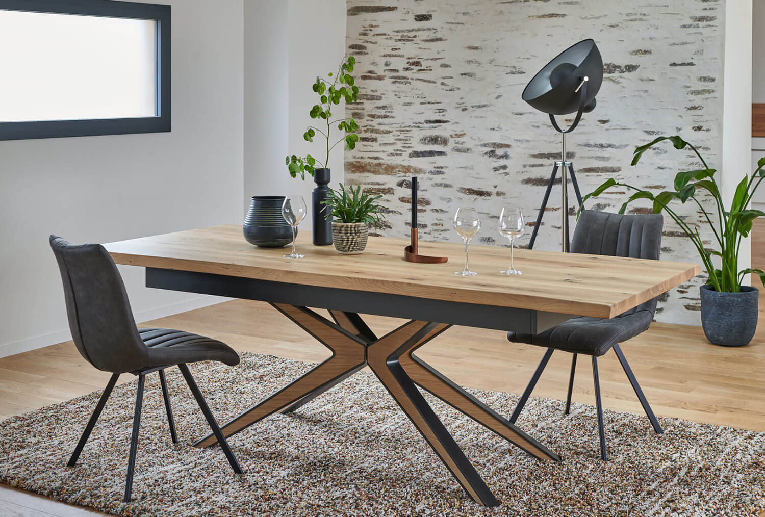 Table pied central GALLERY - Couture - VAZARD home